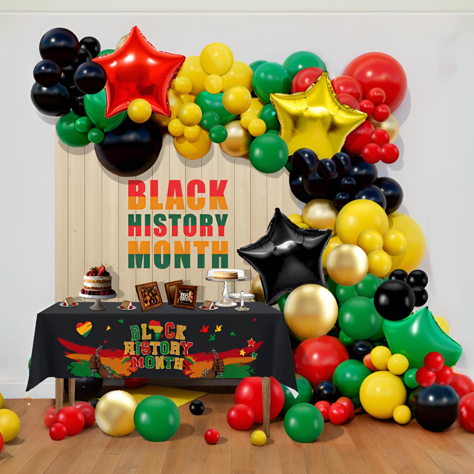 138pcs Black History Month Balloon Arch Kit Black History Month Decora – Simple to Sharp by ...