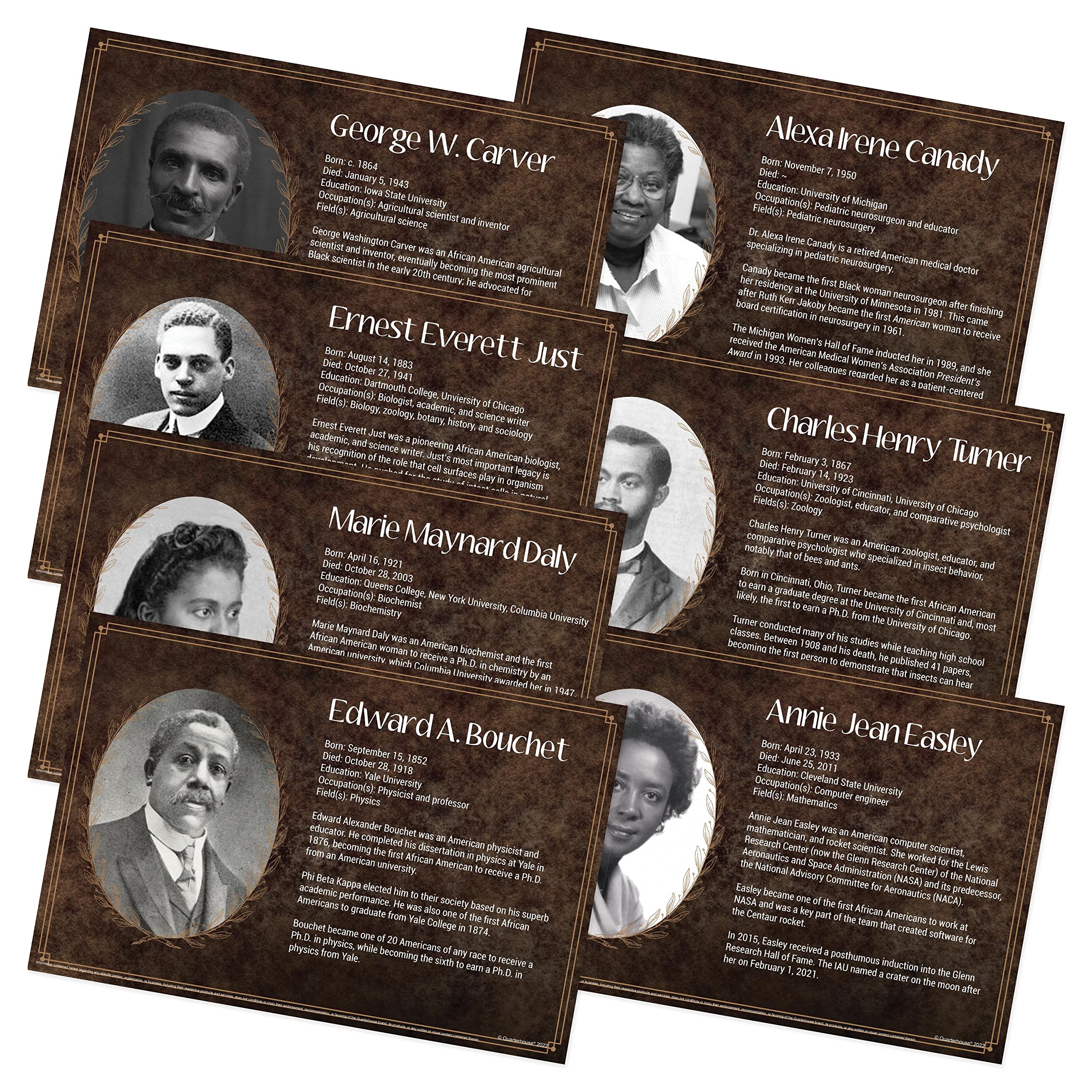 Quarterhouse Black Scientists Poster Set, Science and History Classroo ...