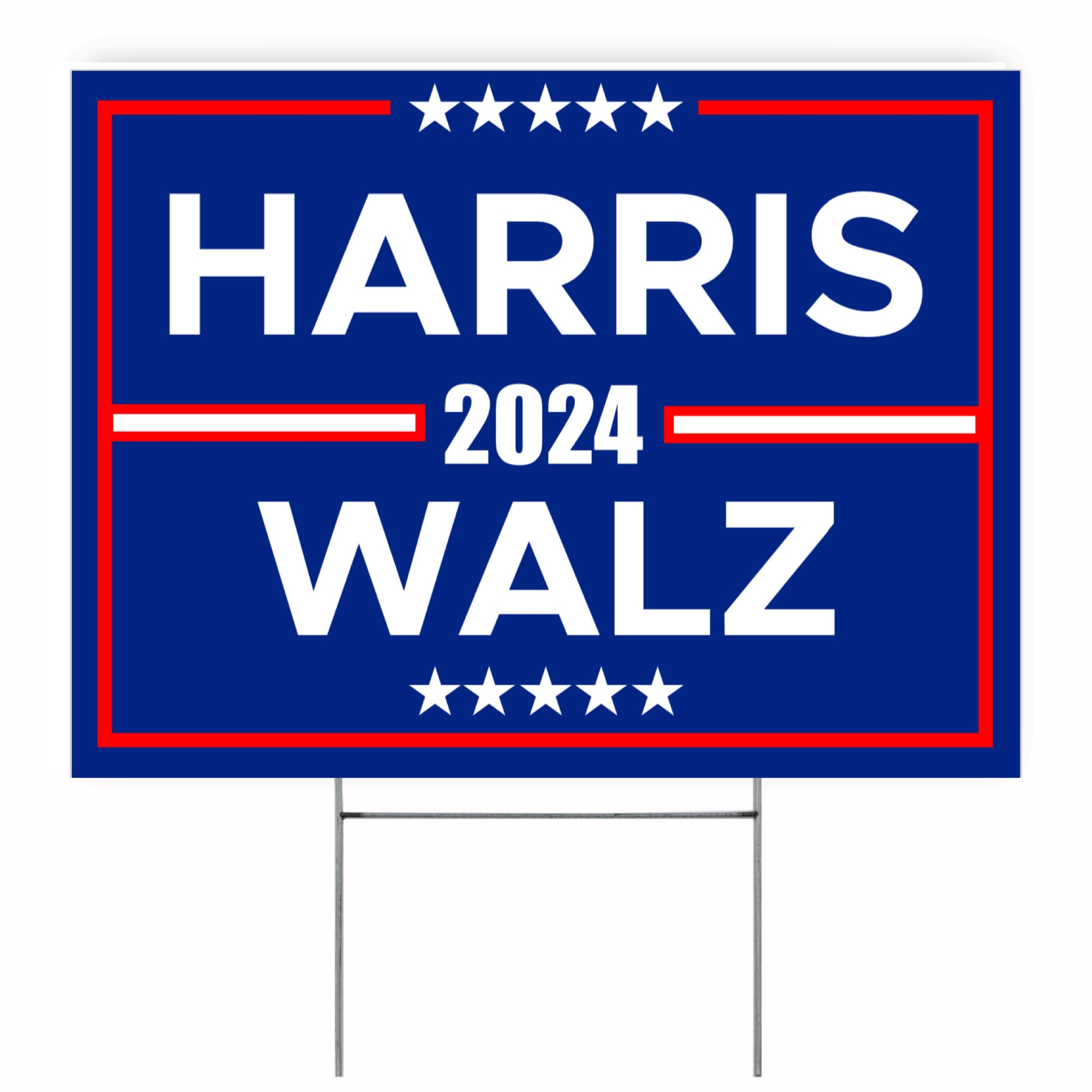 Large Kamala Harris Walz For President Vice President Walz Yard Sign K ...