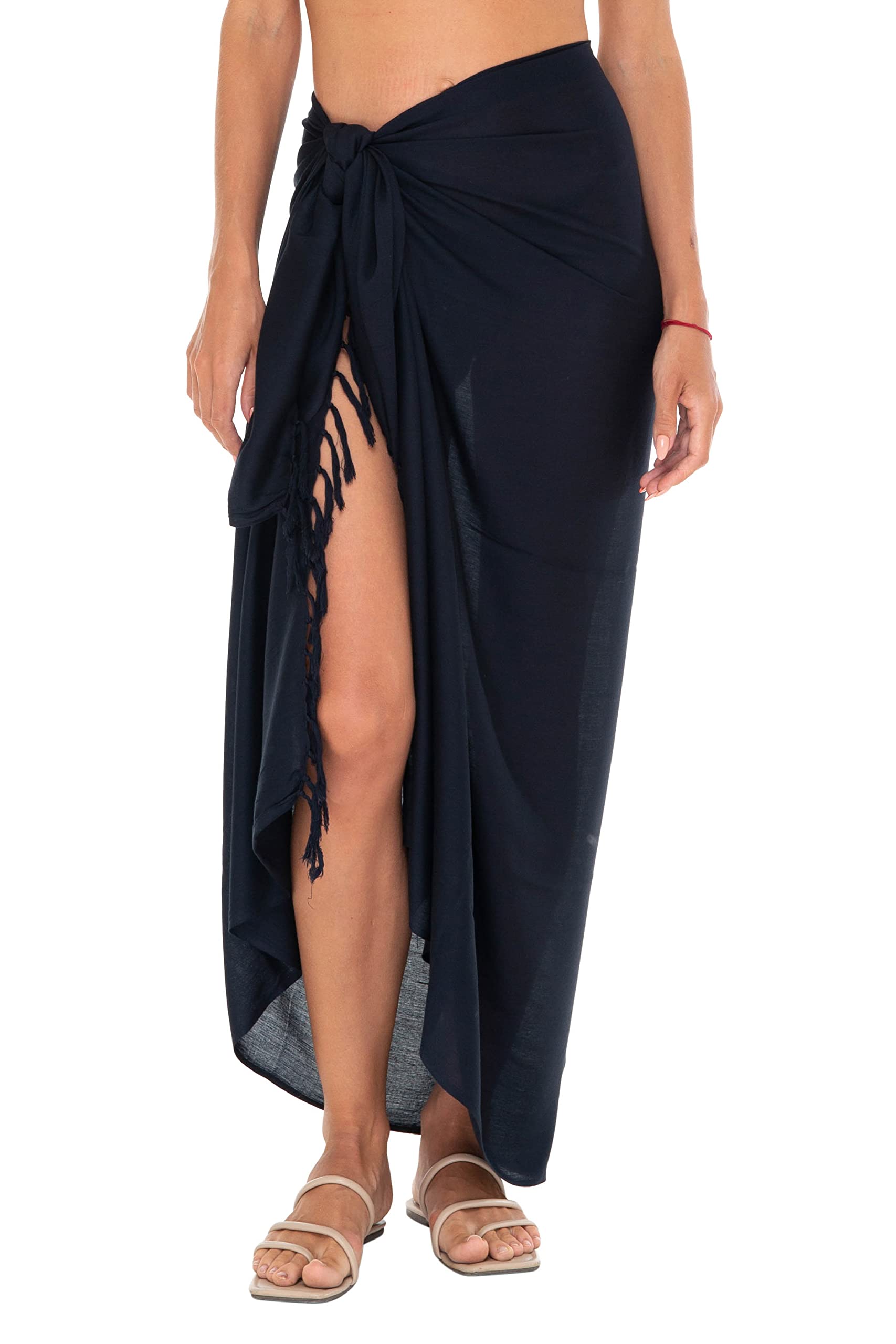 Shu-Shi Womens Beach Cover Up Sarong Swimsuit Cover-Up Many Solids Col ...