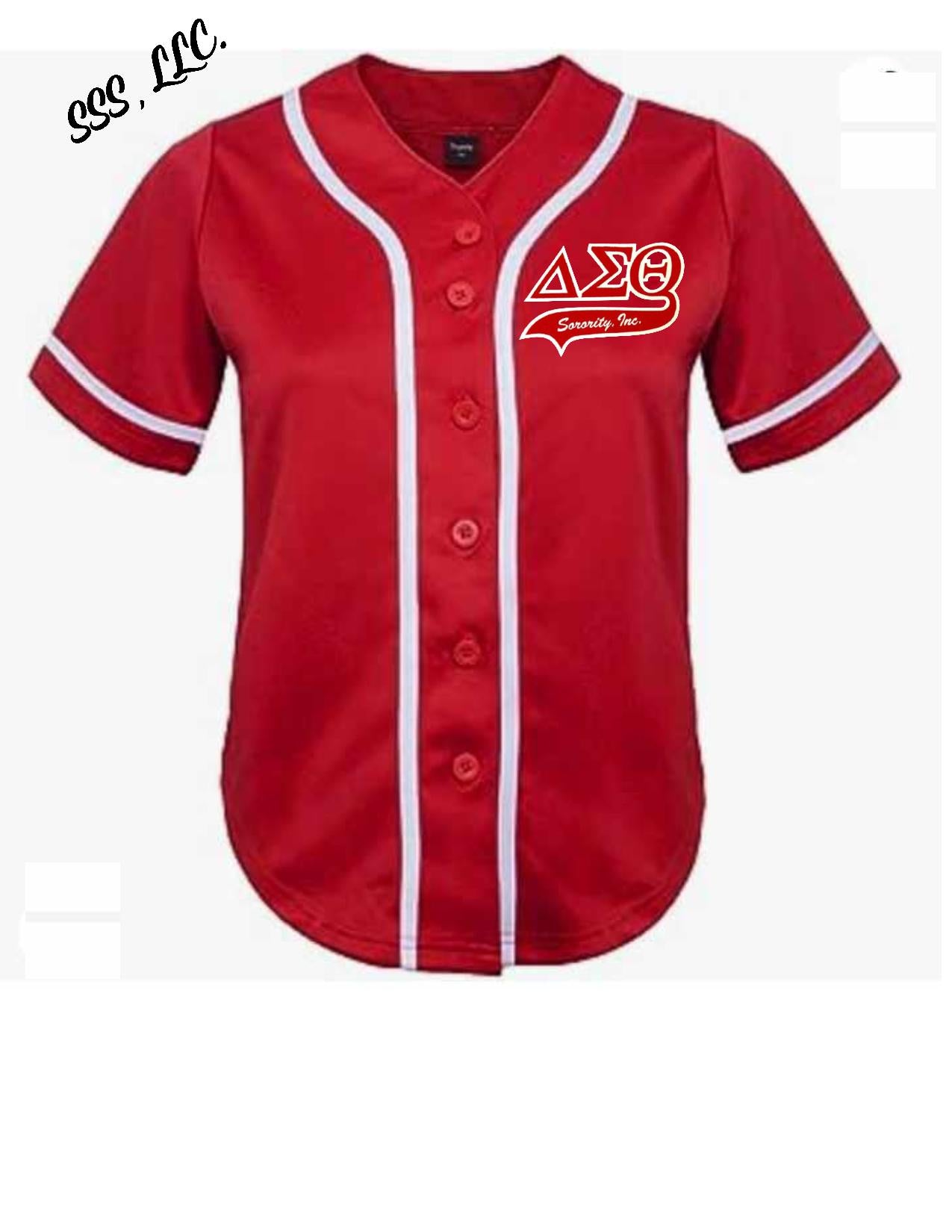 DST Red Baseball Jersey – Simple to Sharp by Sharon, LLC.