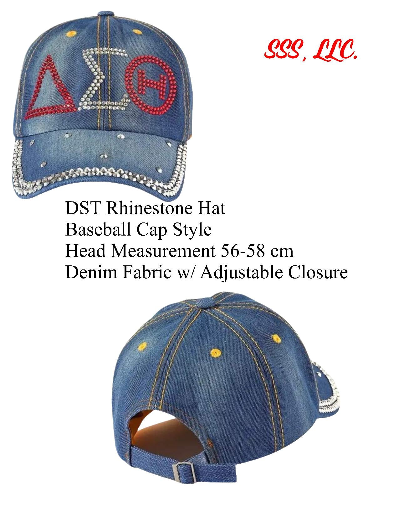 DST Rhinestone Cap – Simple to Sharp by Sharon, LLC.