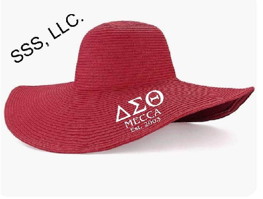 DST Red, Black, or White Diva Floppy Hat – Simple to Sharp by Sharon, LLC.