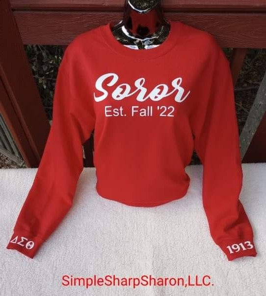 Red Soror DST Season and Year Tees – Simple to Sharp by Sharon, LLC.