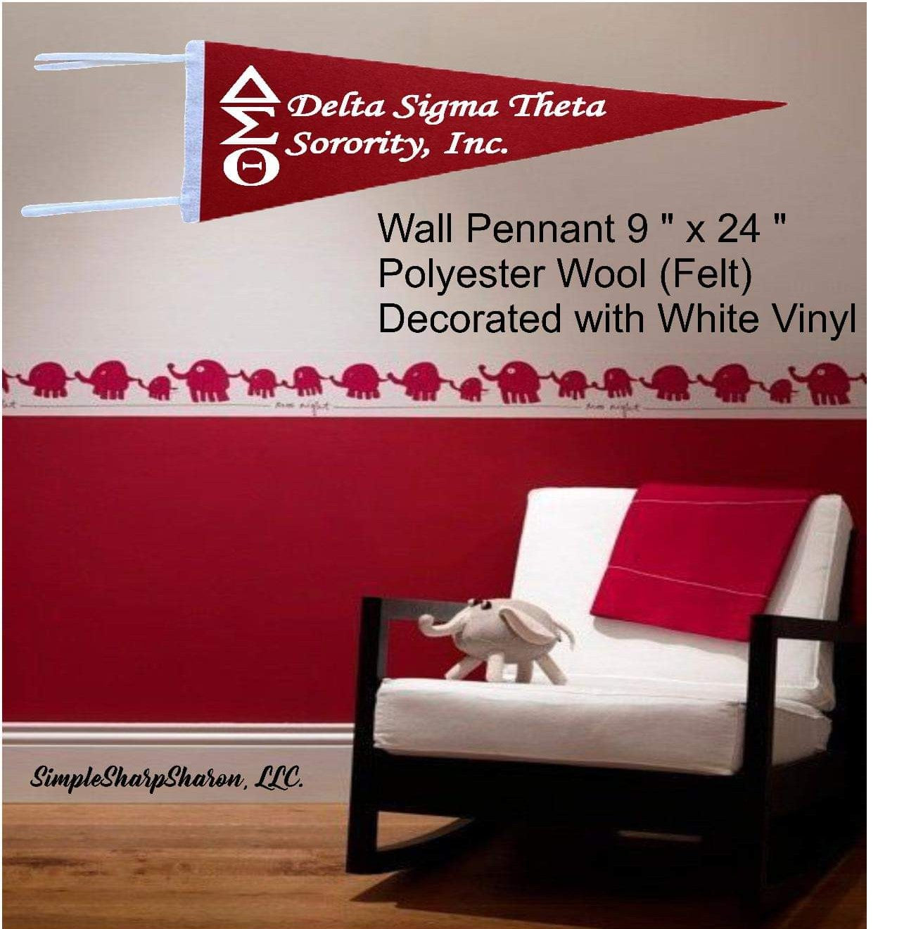 DST Wall Pennant Design 1 – Simple to Sharp by Sharon, LLC.